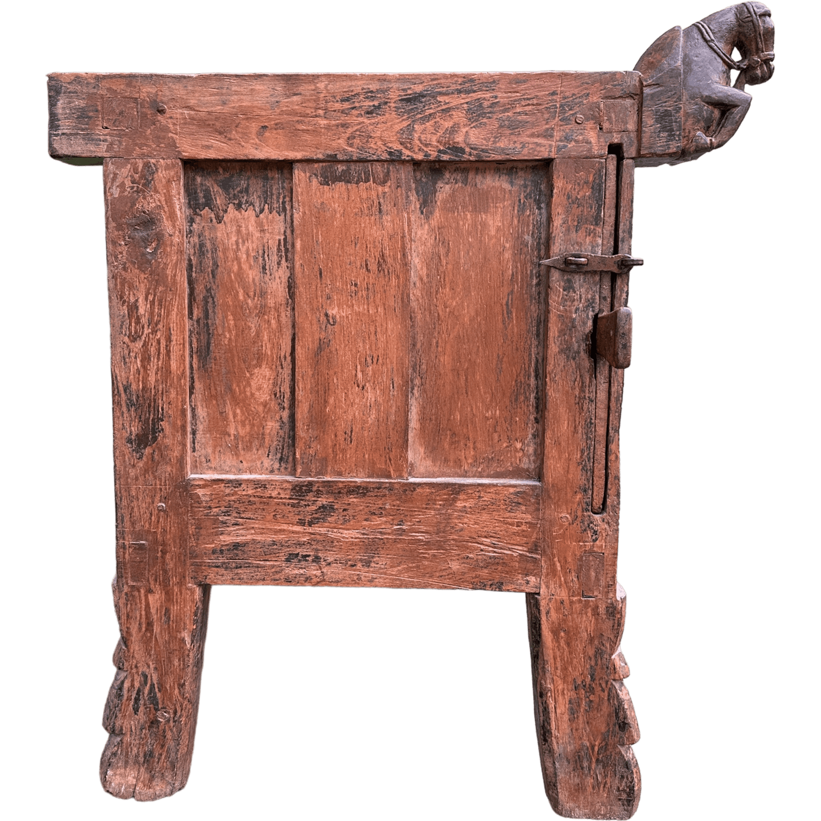 Antique Indian Damchiya Dowry Chest Hand Carved Hardwood Sideboard ...