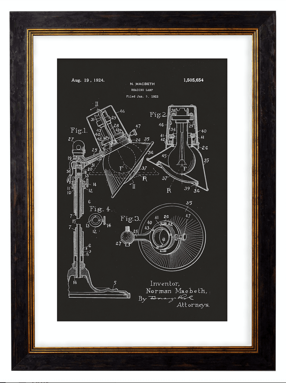 Victorian Patent Designs, Prints of Vintage Blueprints - 1900s Artwork ...